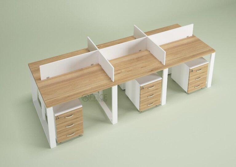 Aby 6 Person Office Workstation - Skymoon Furnitures
